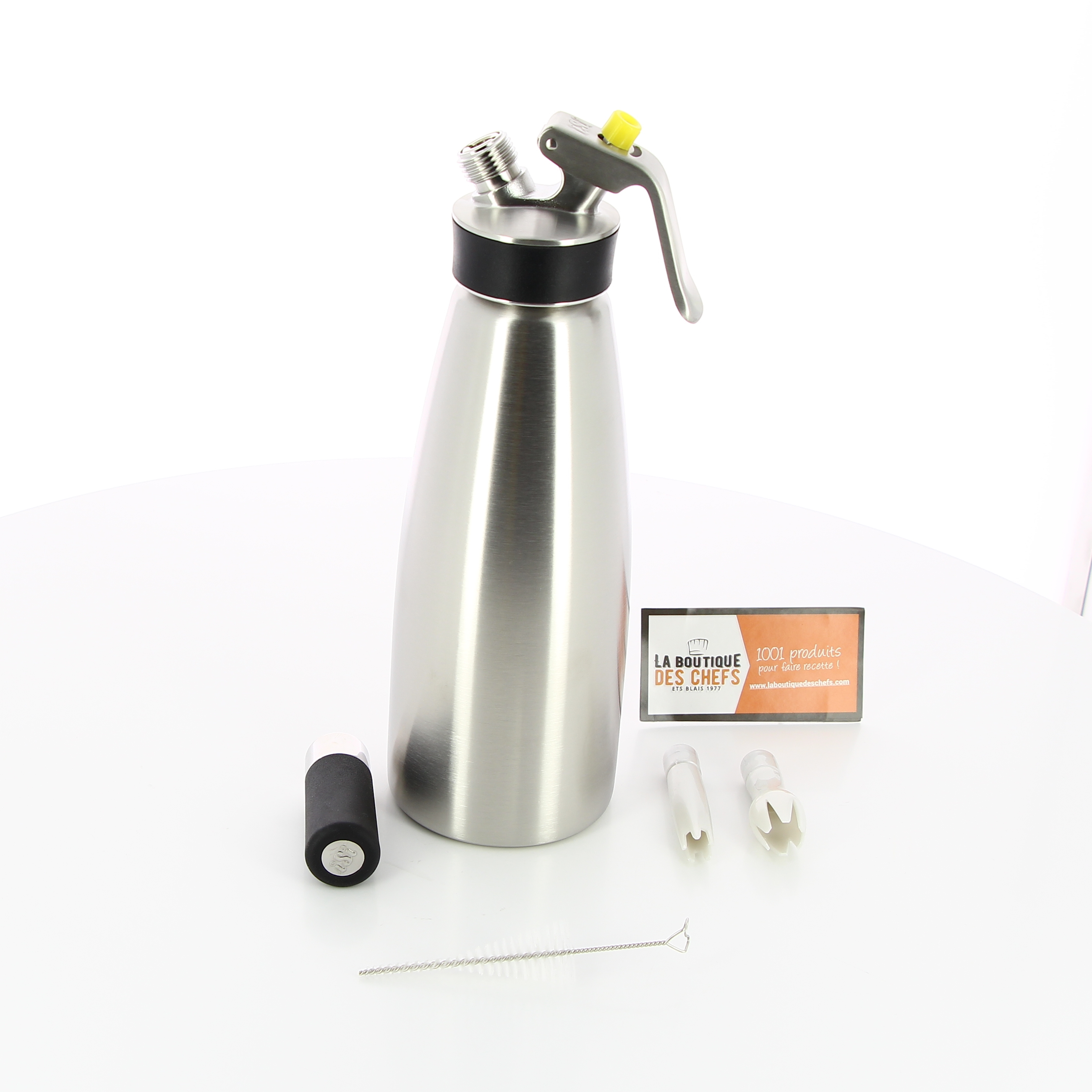 Siphon à chantilly en inox Profi Whip+ 1L | La Boutique des...