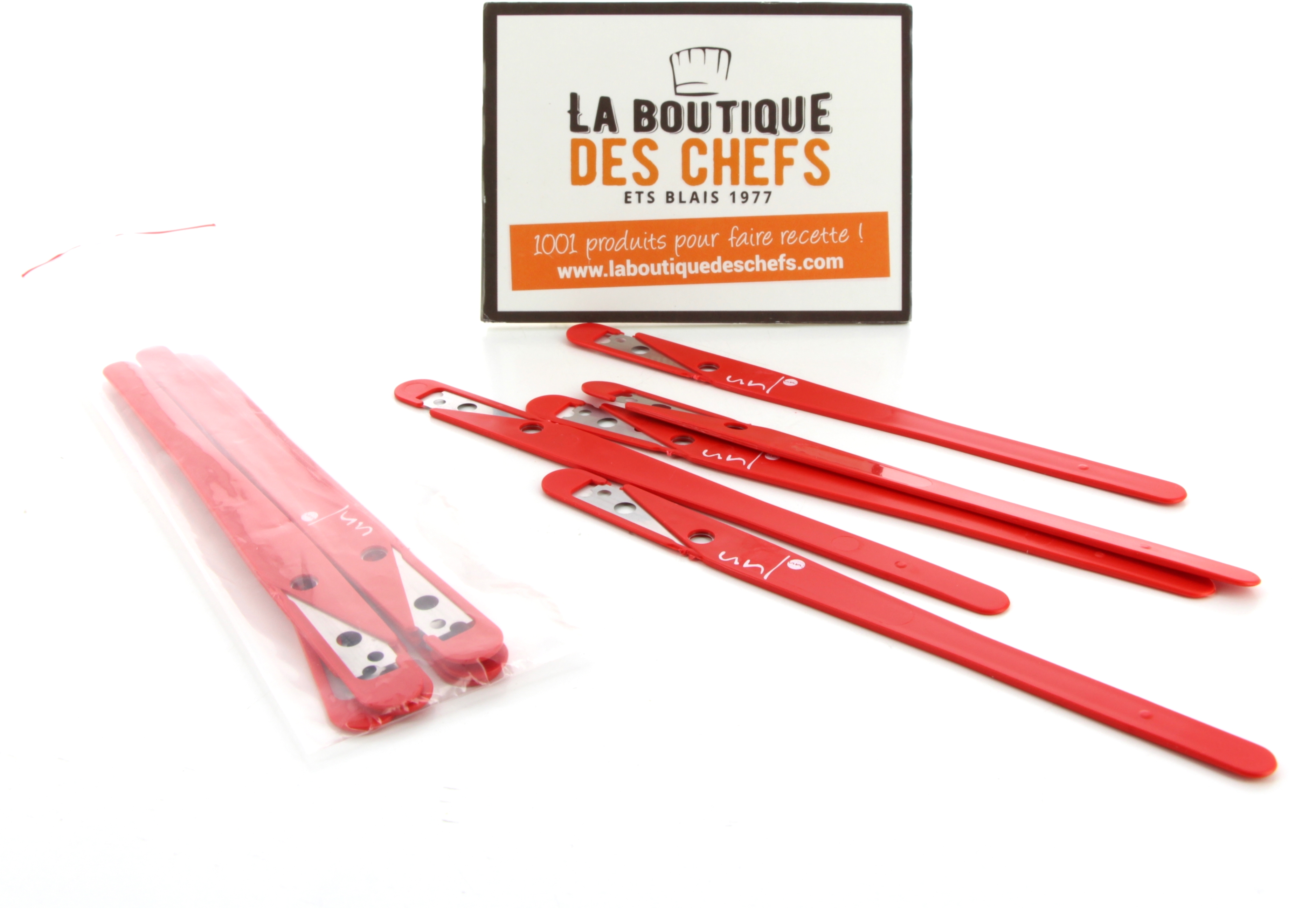 10 lames de boulanger Grignette rouge | La Boutique des che...