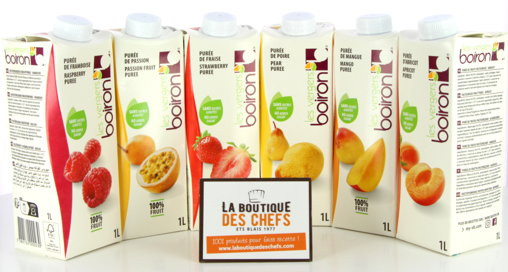 Purée de fruits Boiron 1L température ambiante | La Boutiqu...
