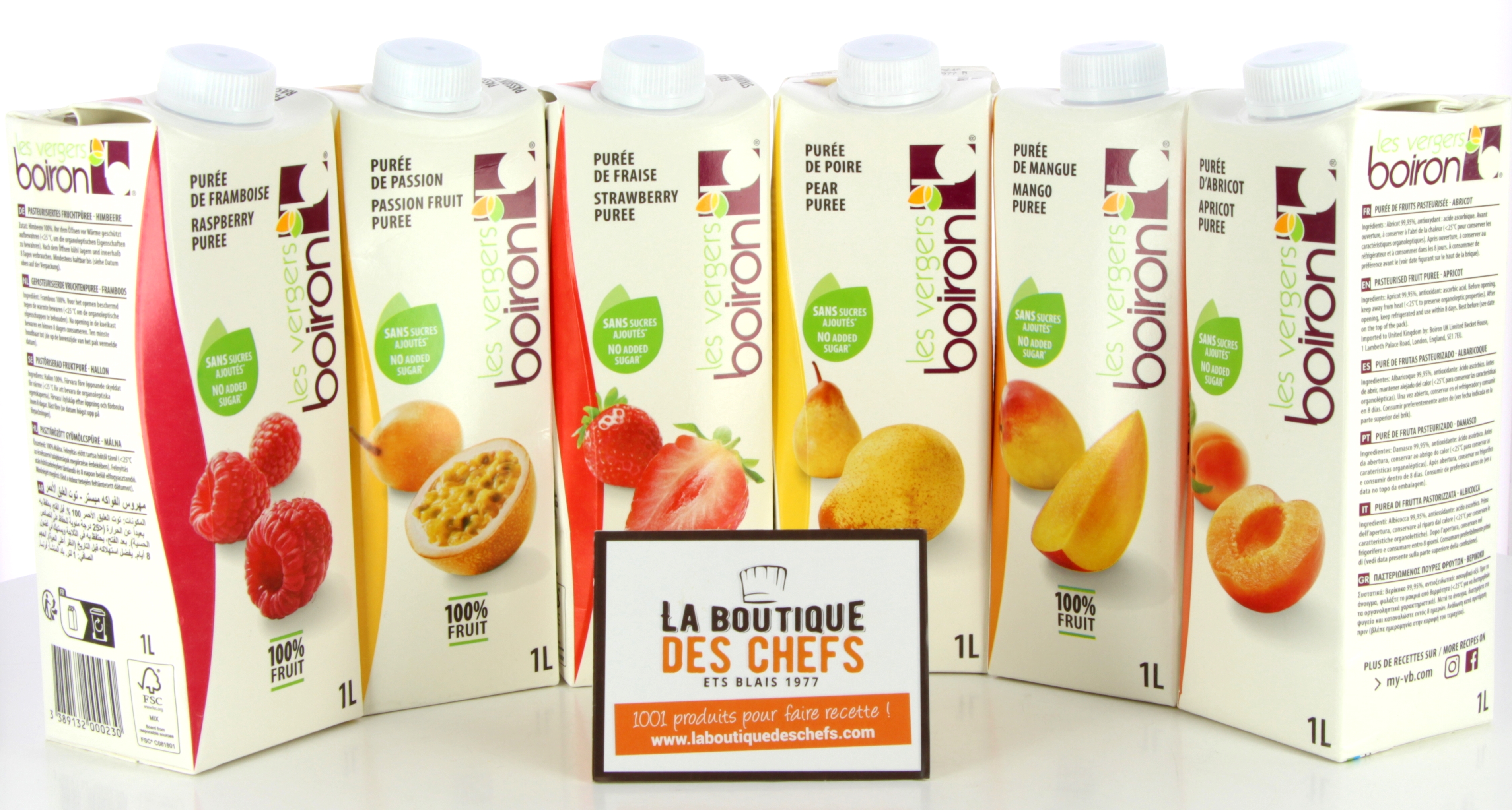 Purée de fruits Boiron 1L température ambiante | La Boutiqu...