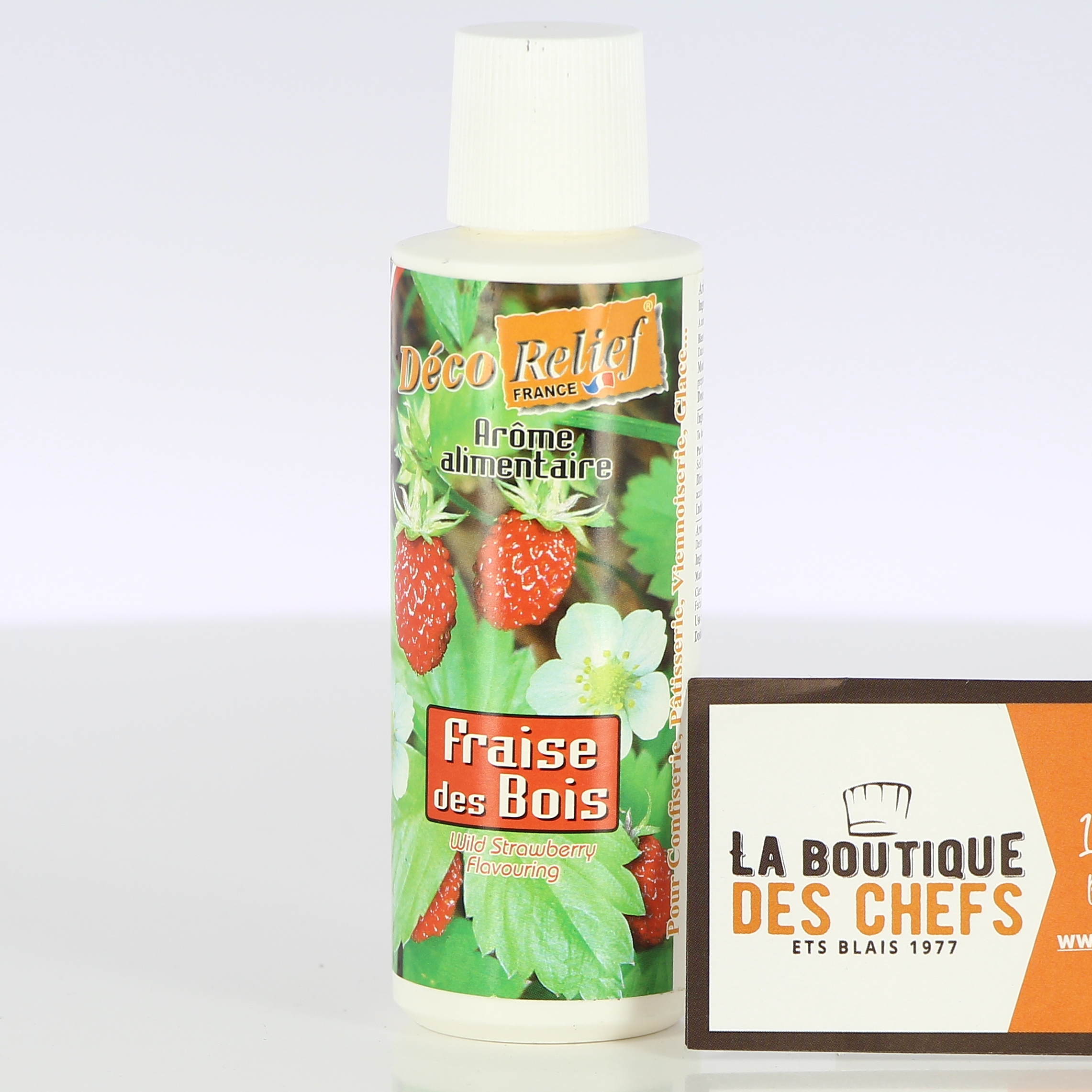 Arôme alimentaire concentré fraise des bois 125 ml | La Bou...
