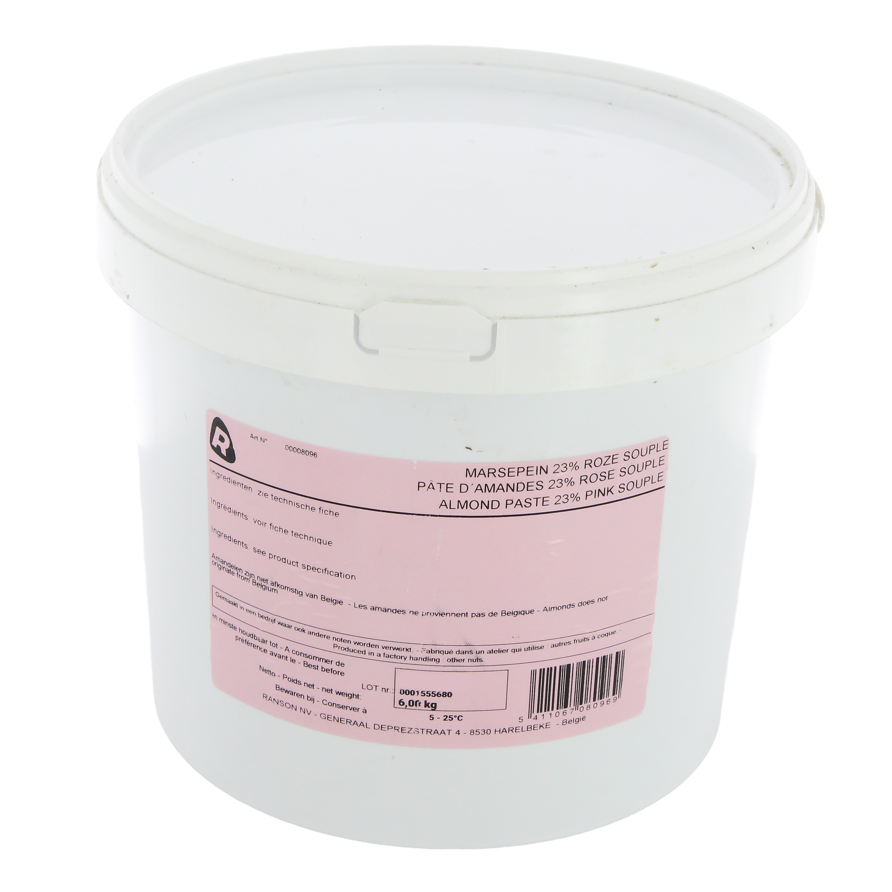 Pâte d'amande rose Altlas 23% 6 kg | La Boutique des c...