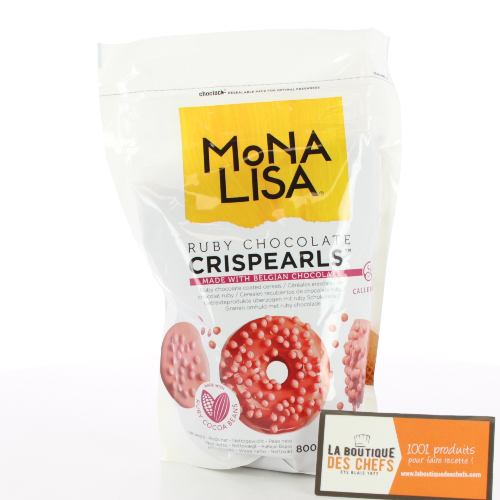 Perles croustillantes Crispearls chocolat ruby 0,8 kg | La...