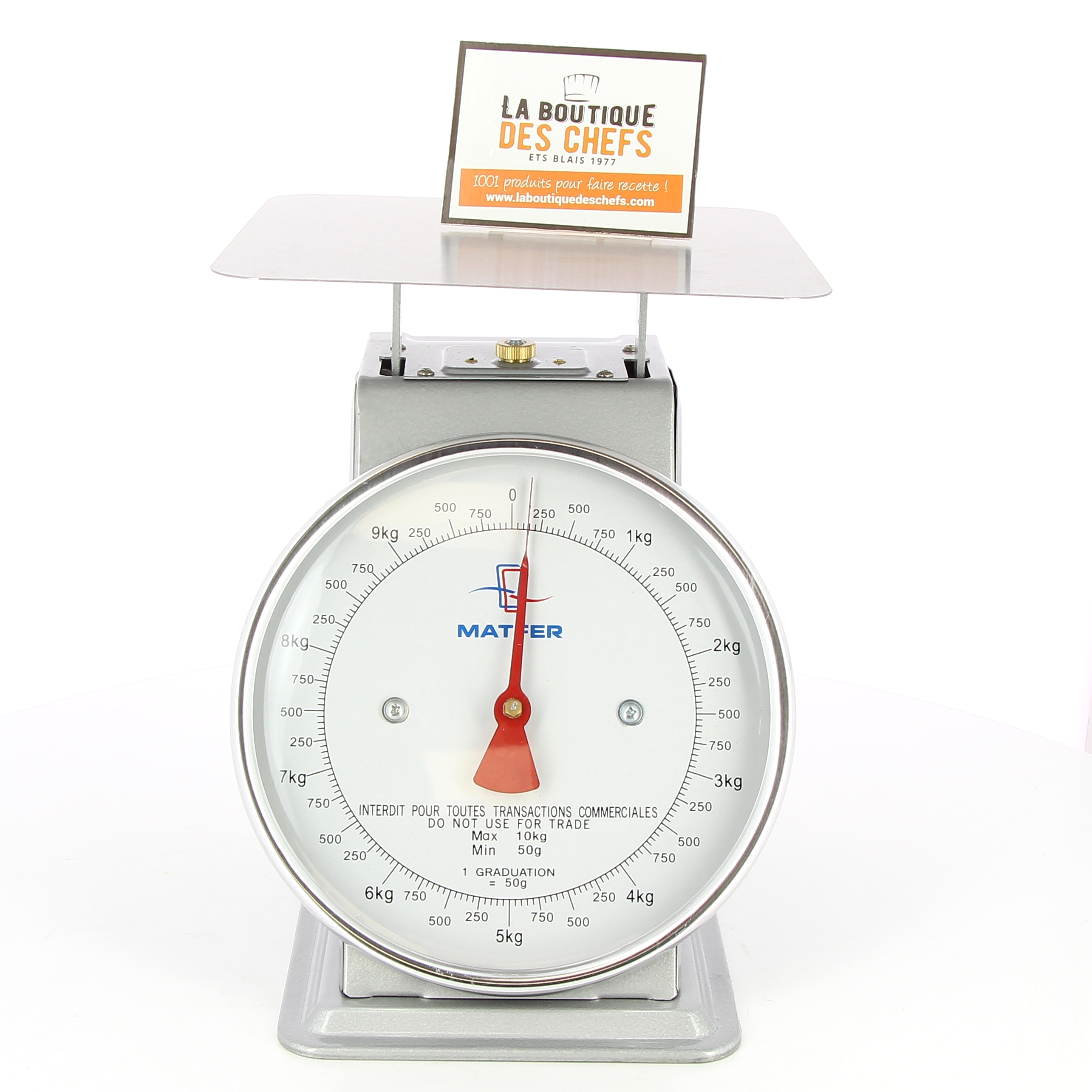 Balance mécanique de laboratoire Matfer – 10 kg / 50 g | La...