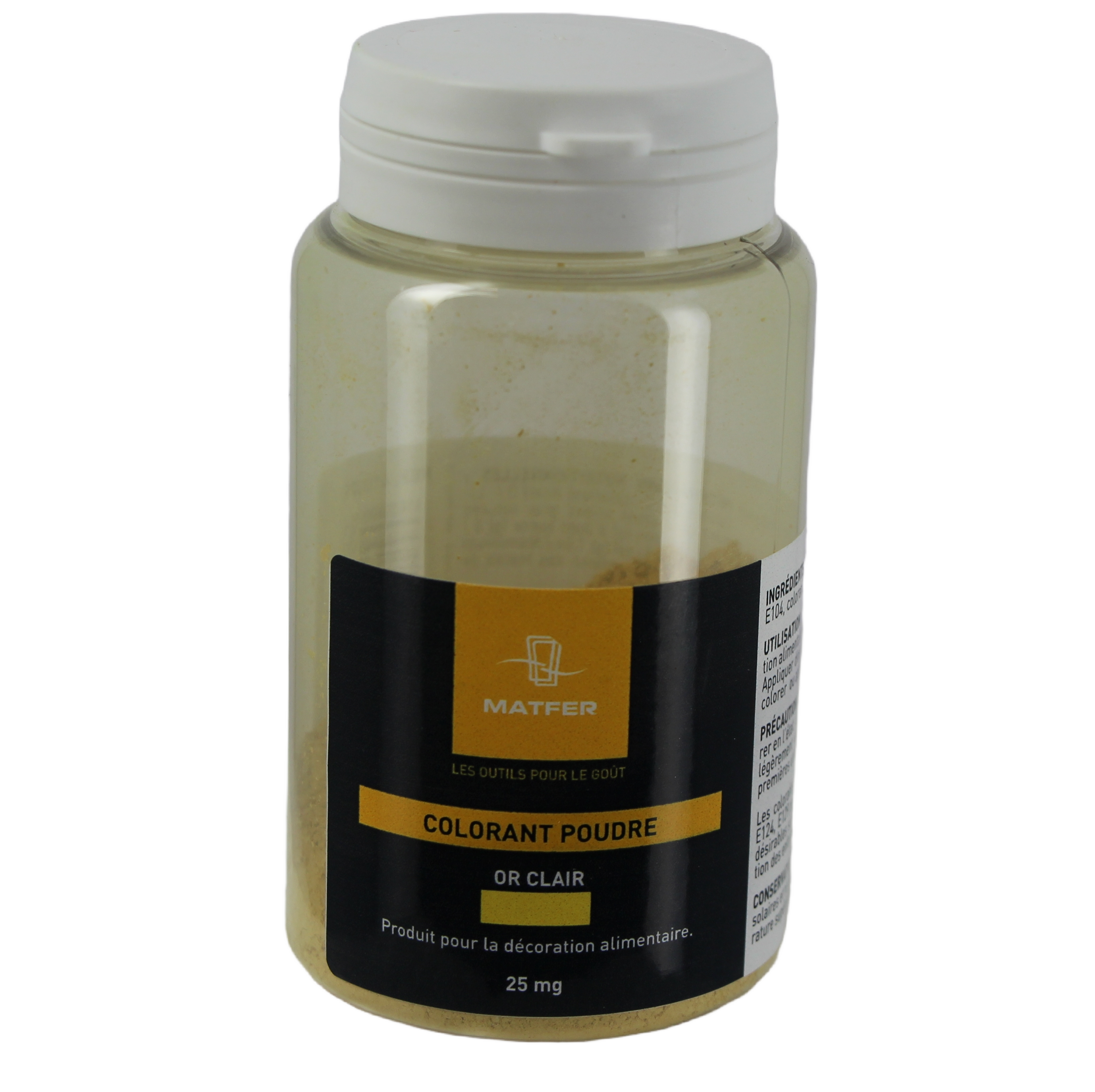 Colorant alimentaire métallisé en poudre pour chocolat 25 g...