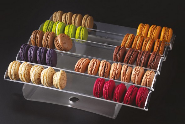 Présentoir à macarons professionnel en plexiglass transparen...