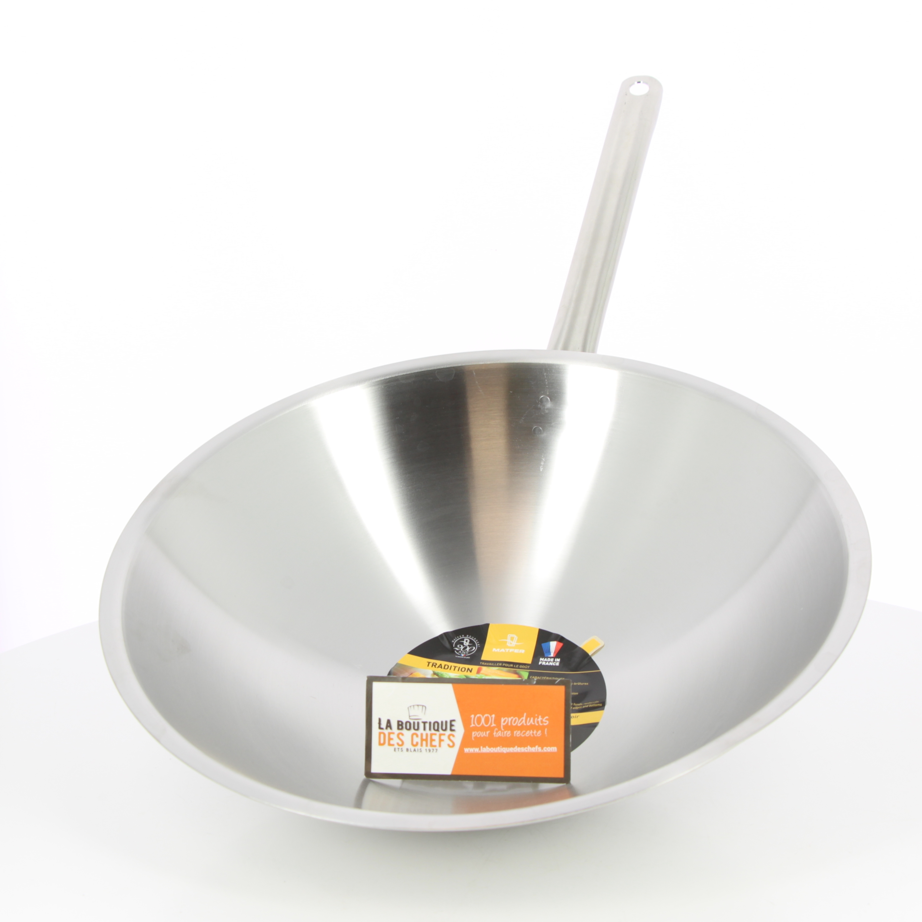 Wok inox tous feux garanti 10 ans | La Boutique des chefs