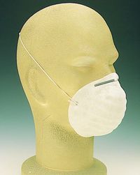 50 masques d'hygiène jetables en chlorofibre blanc | L...