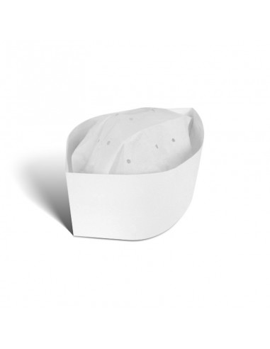 Calots de cuisine en papier blanc uni | La Boutique des che...