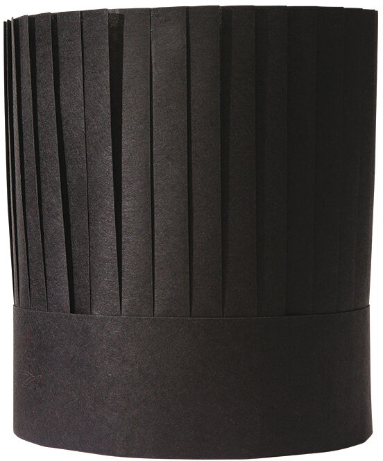 Toque de Grand Chef noir 40 plis par 10 | La Boutique des c...