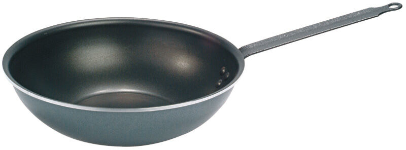 Wok en aluminium anti-adhésif Chef Matfer 28 cm | La Boutiq...